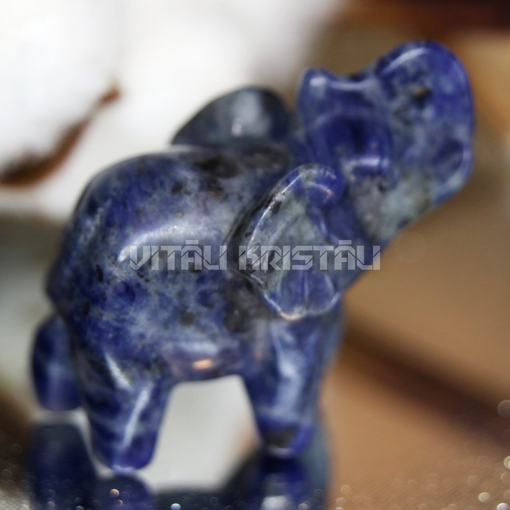 Sodalīts figūriņa zilonis 4 x 3.8 x 2.5 cm - Figūriņas - Veikals ...